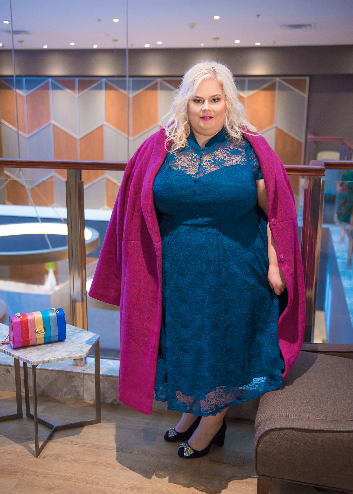 Torrid Teal Lace Dress – Mustang Sally Two’s Closet