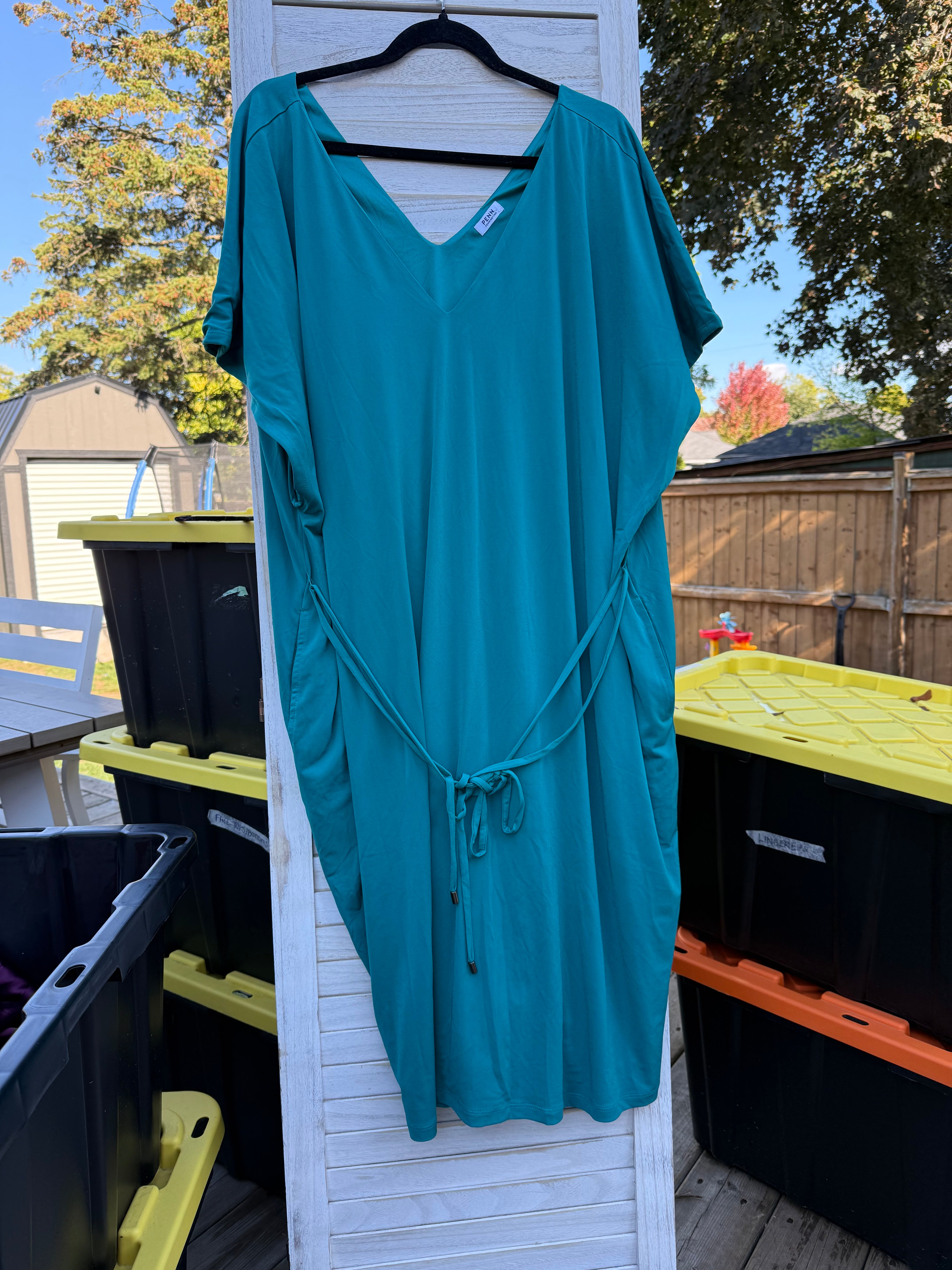 PENN Green Shift Dress – Mustang Sally Two’s Closet