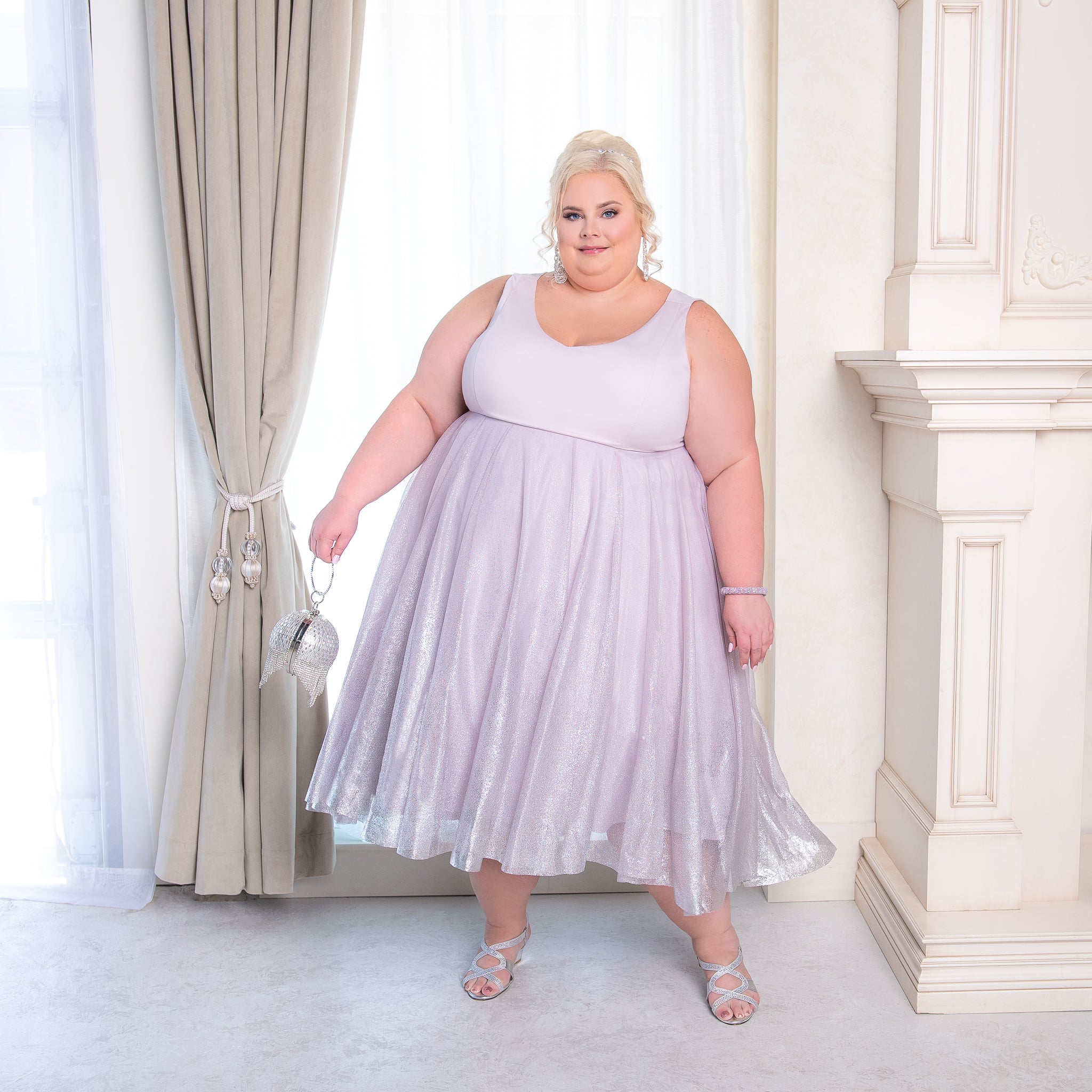 Torrid Lavender Sparkle Dress – Mustang Sally Two’s Closet